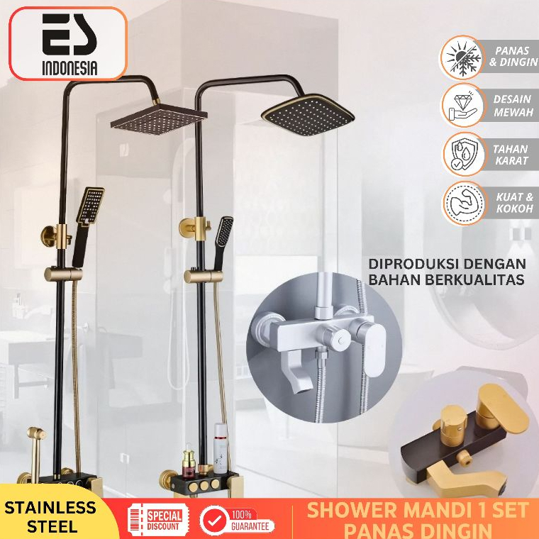 Jual ESINDO Set Shower Mandi Full Set Dengan Kran Panas Dingin Dan ...