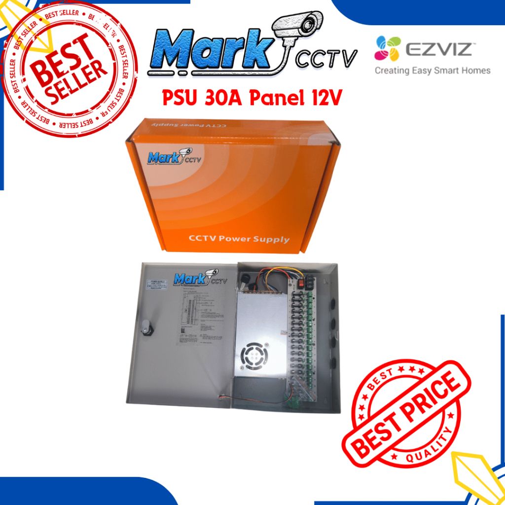Jual PSU / POWER SUPPLY CCTV 30A & 12V PANEL 18CH | Shopee Indonesia