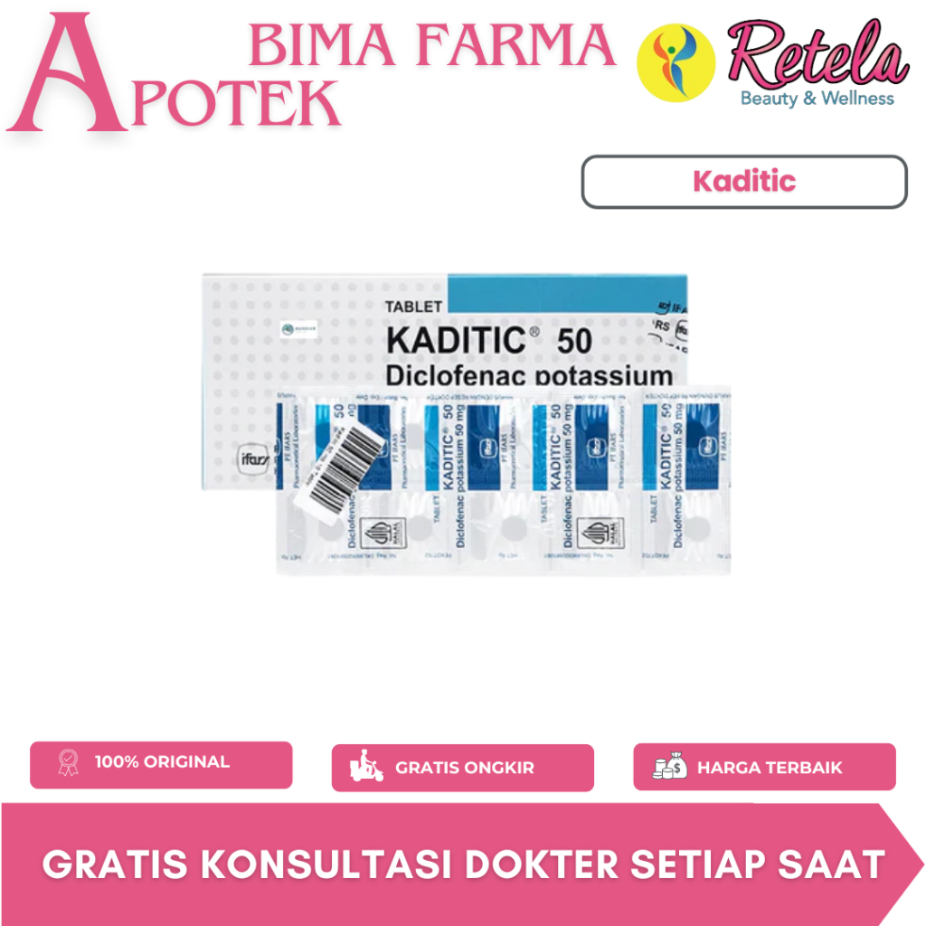 Jual KADITIC 50MG 1 STRIP 10 TABLET | Shopee Indonesia