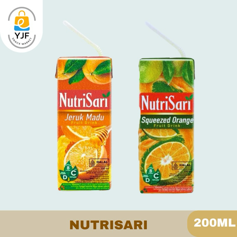 Jual Nutrisari Minuman Jeruk Peras / Rasa Jeruk Madu / Squeezed Orange ...