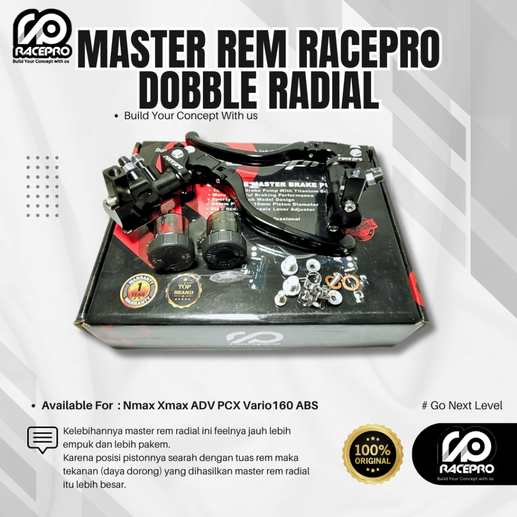 Jual MASTER REM RACEPRO GEN 3 HANDLE KANAN KIRI RACEPRO PEGANGAN REM ...