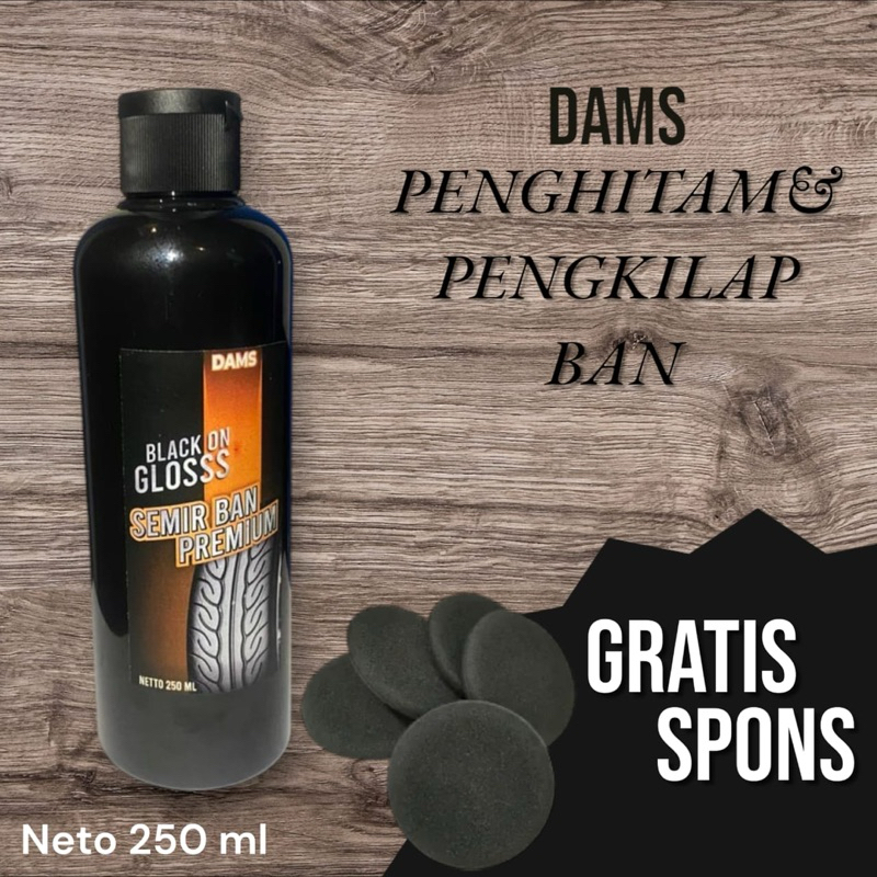 Jual Dams Semir Ban Mobil & Motor Premium Free spons Neto 250 Ml ...