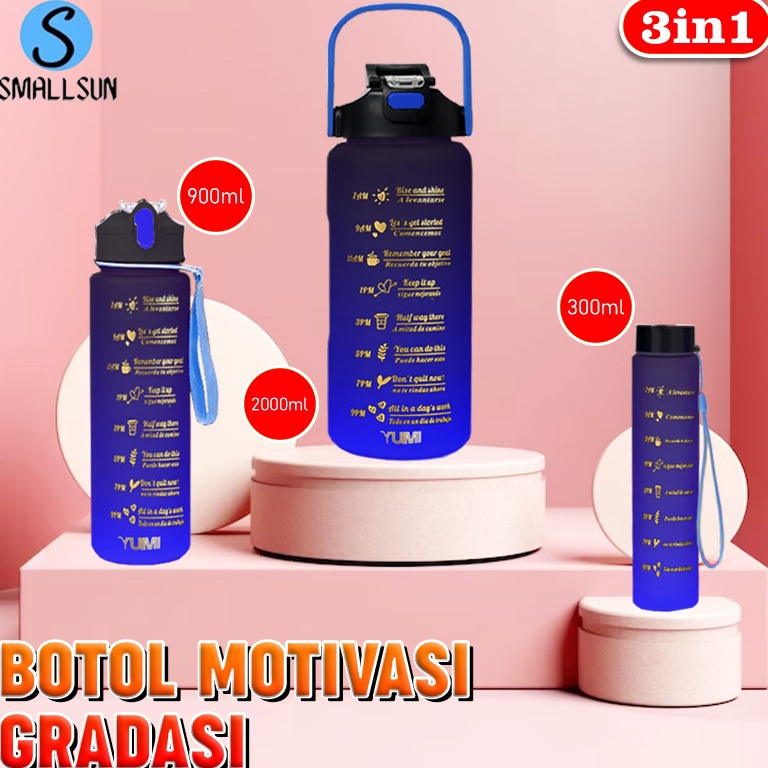 Jual Hadir Baru SS Botol Minum Gradasi Viral Beranak 3 in 1 2mL9ml3ml ...