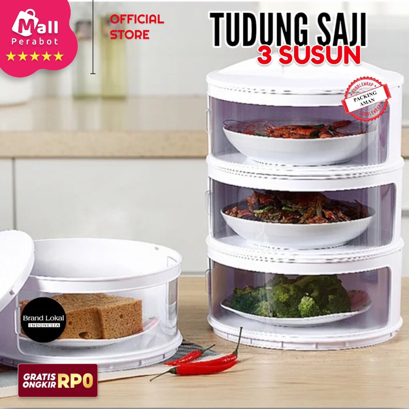 Jual Mall Perabot | Tudung Saji Susun Modern Penutup Makanan 4 | 5 ...