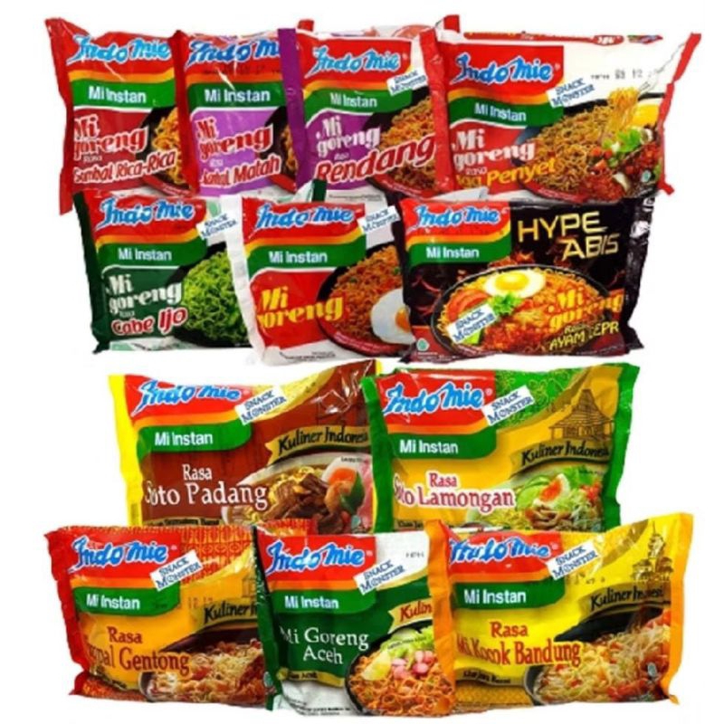 Jual 10 pcs - Indomie semua rasa All Varian | Shopee Indonesia