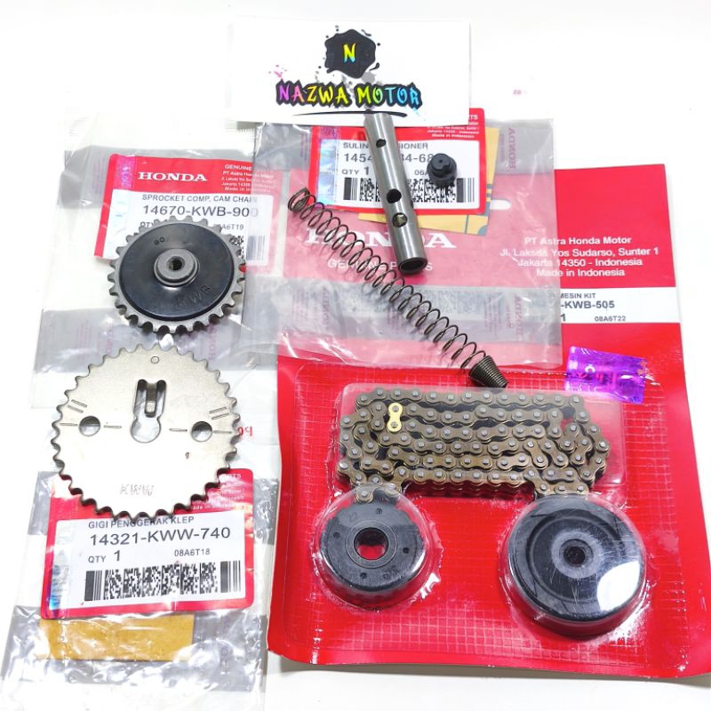 Jual PAKET KETENG SET REVO FIT INJEKSI BLADE NEW GIGI SENTRIK GEAR POMPA OLI SULING TENSIONER ...