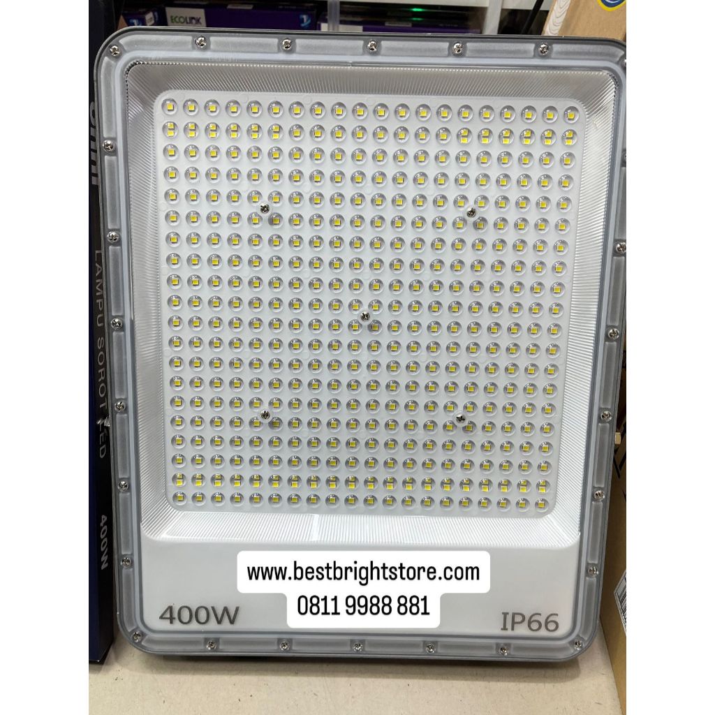 Jual LAMPU SOROT TEMBAK LED 400 WATT KAP TIPIS FLOOD LIGHT 400W OUTDOOR - LAMPU LED SOROT ...