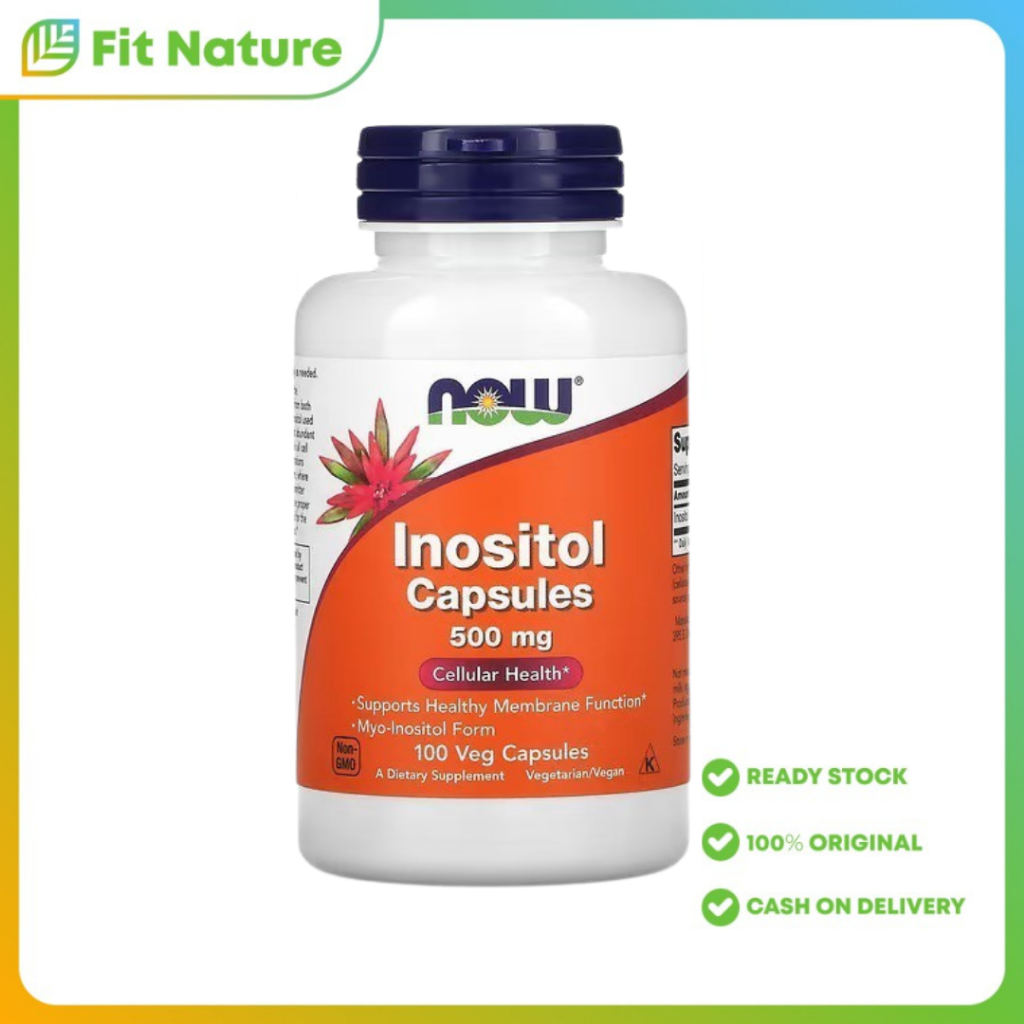 Jual Vitamin Suplemen Now Foods Inositol 500mg 100 Vegetarian Capsules ...