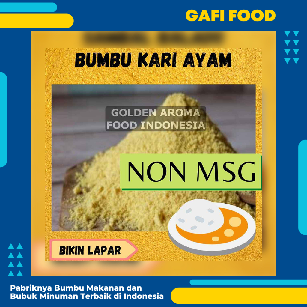 Jual BUMBU TABUR KARI AYAM NON MSG 1 KG FOOD GRADE 1Kg Bubuk Bumbu ...