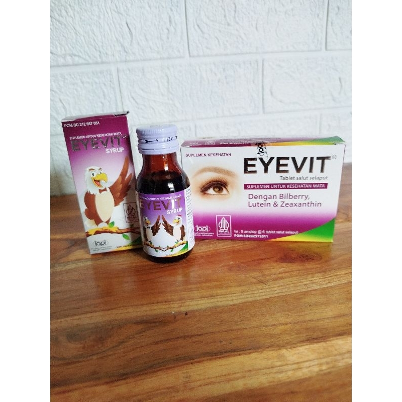 Jual paket murah Eyevit vitamin untuk mata sehat(sirup dan tablet ...