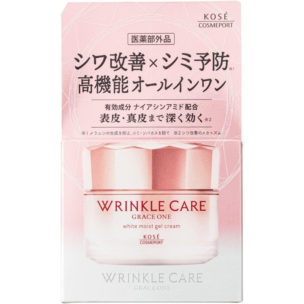 Jual KOSE Cosmeport Grace one Wrinkle Care White Moist All in One Gel Cream 100g Made in Japan ...