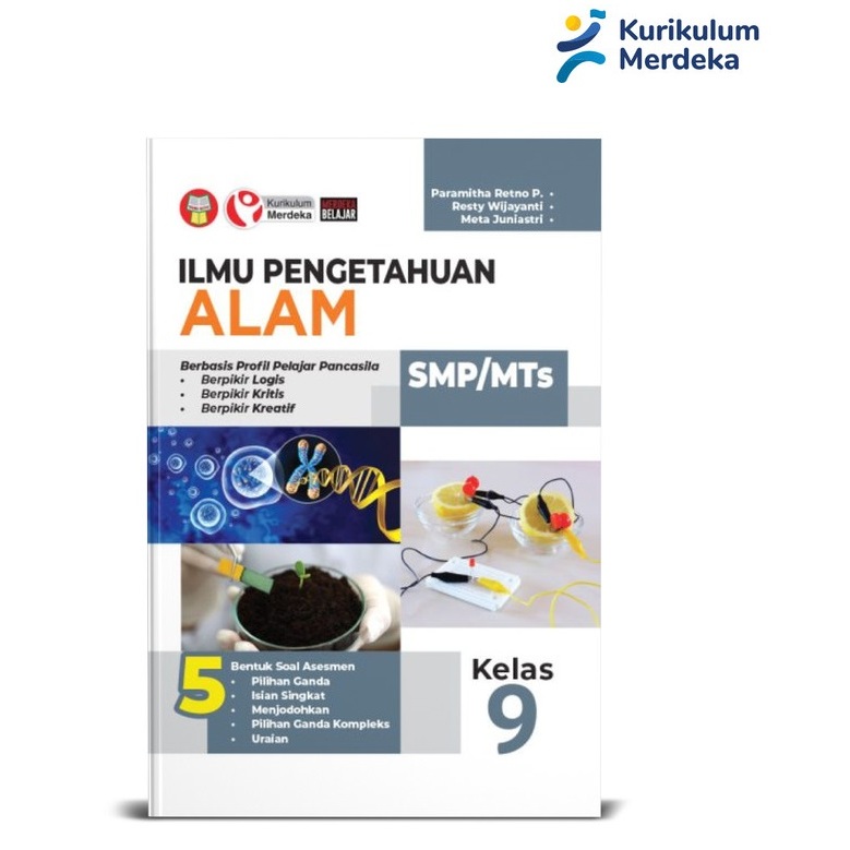 Jual BUKU ILMU PENGETAHUAN ALAM untuk SISWA SMP/MTs KELAS 9 (BUKU PAKET KURIKULUM MERDEKA ...