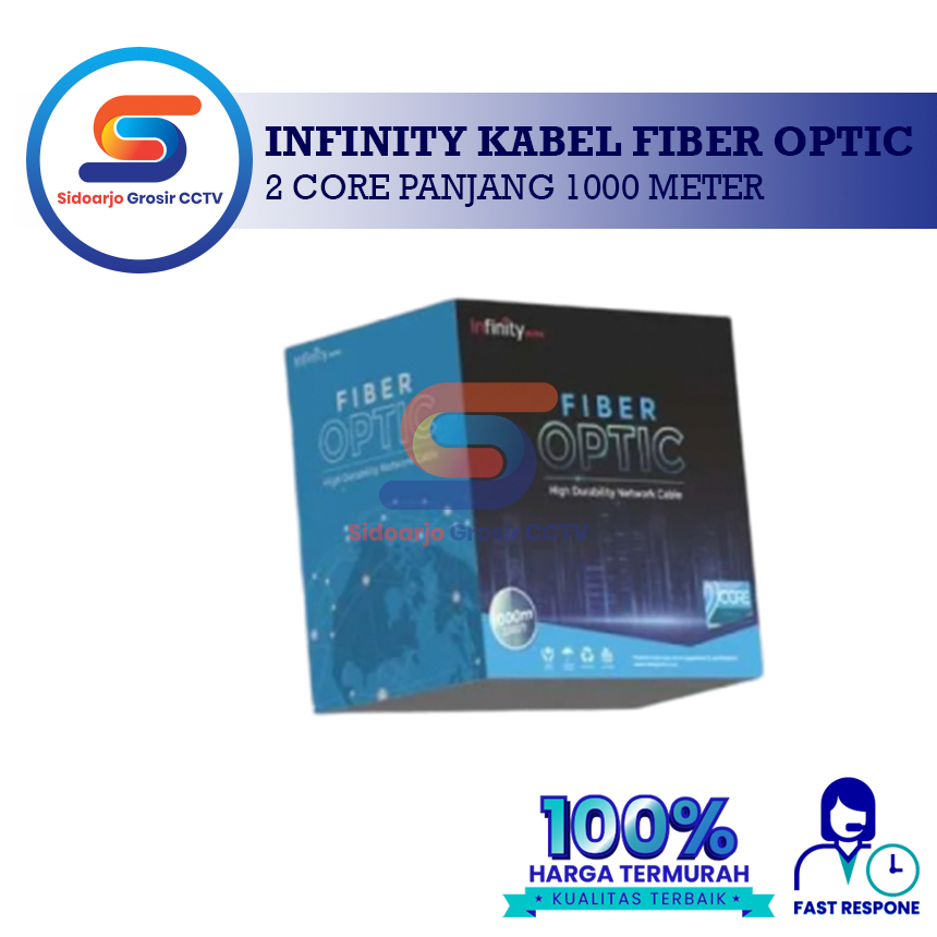 Jual Infinity Kabel Fiber Optic 2 Core Panjang 1000 Meter | Shopee ...