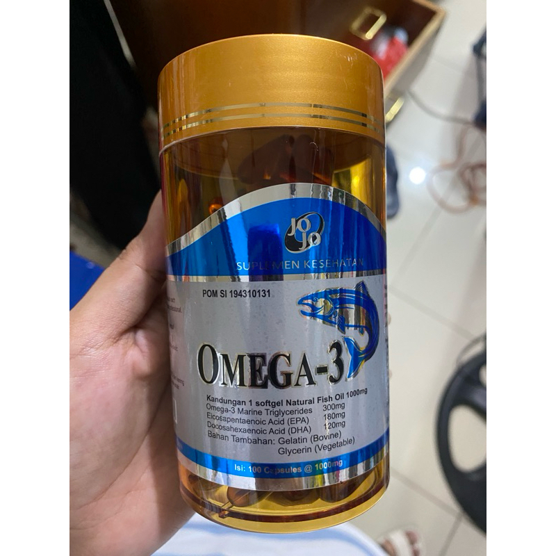 Jual OMEGA 3 JOJO FISH OIL (isi 100 capsul) | Shopee Indonesia