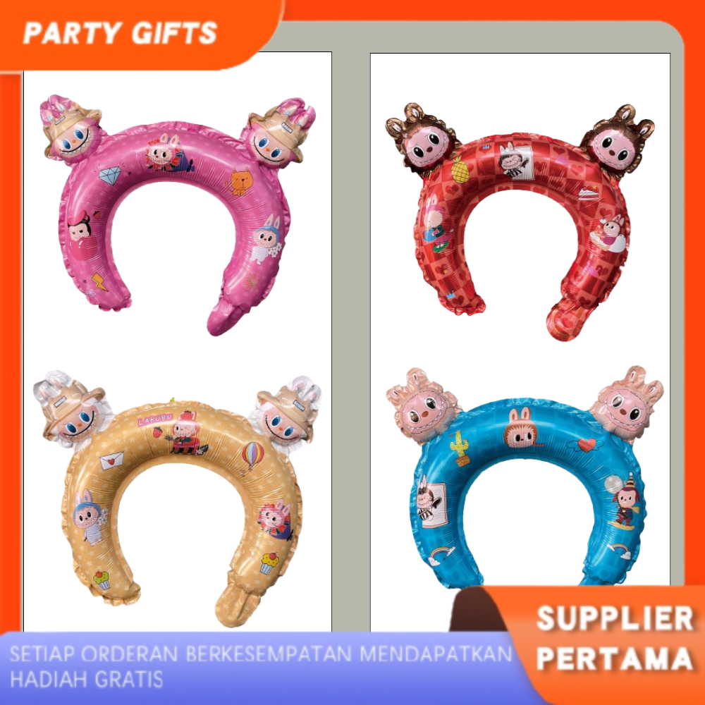 Jual PARTYGIFTS Balon Bando Foil Motif Labubu / Balon Bando Labubu ...