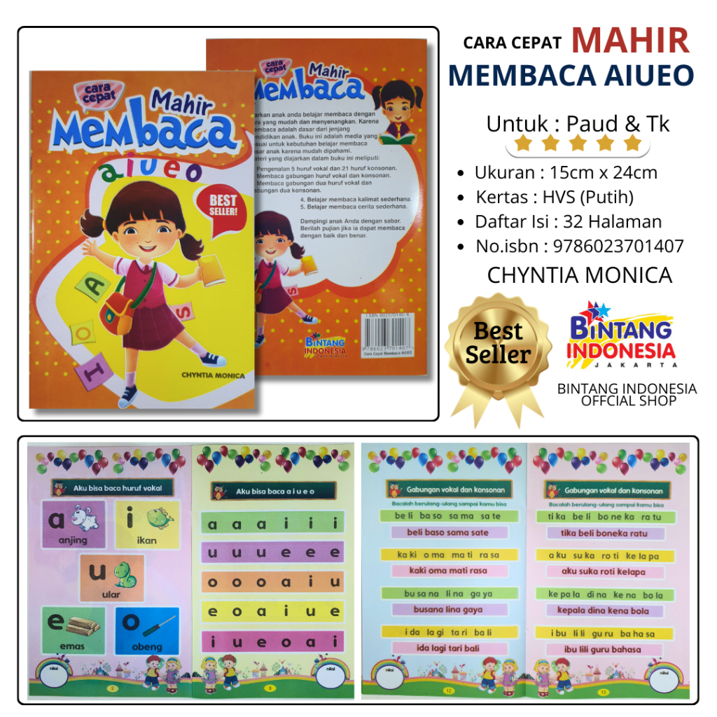 Jual PANJANG WARNA - CARA CEPAT MAHIR MEMBACA UNTUK PAUD DAN TK ...