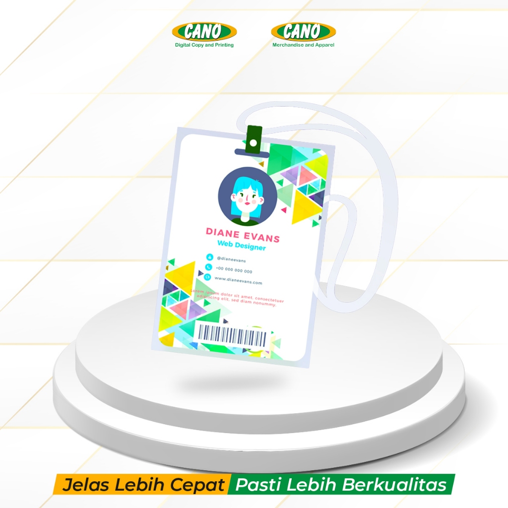 Jual Custom Nametag Panitia / Nametag Kertas / Paket Nametag Tali ...