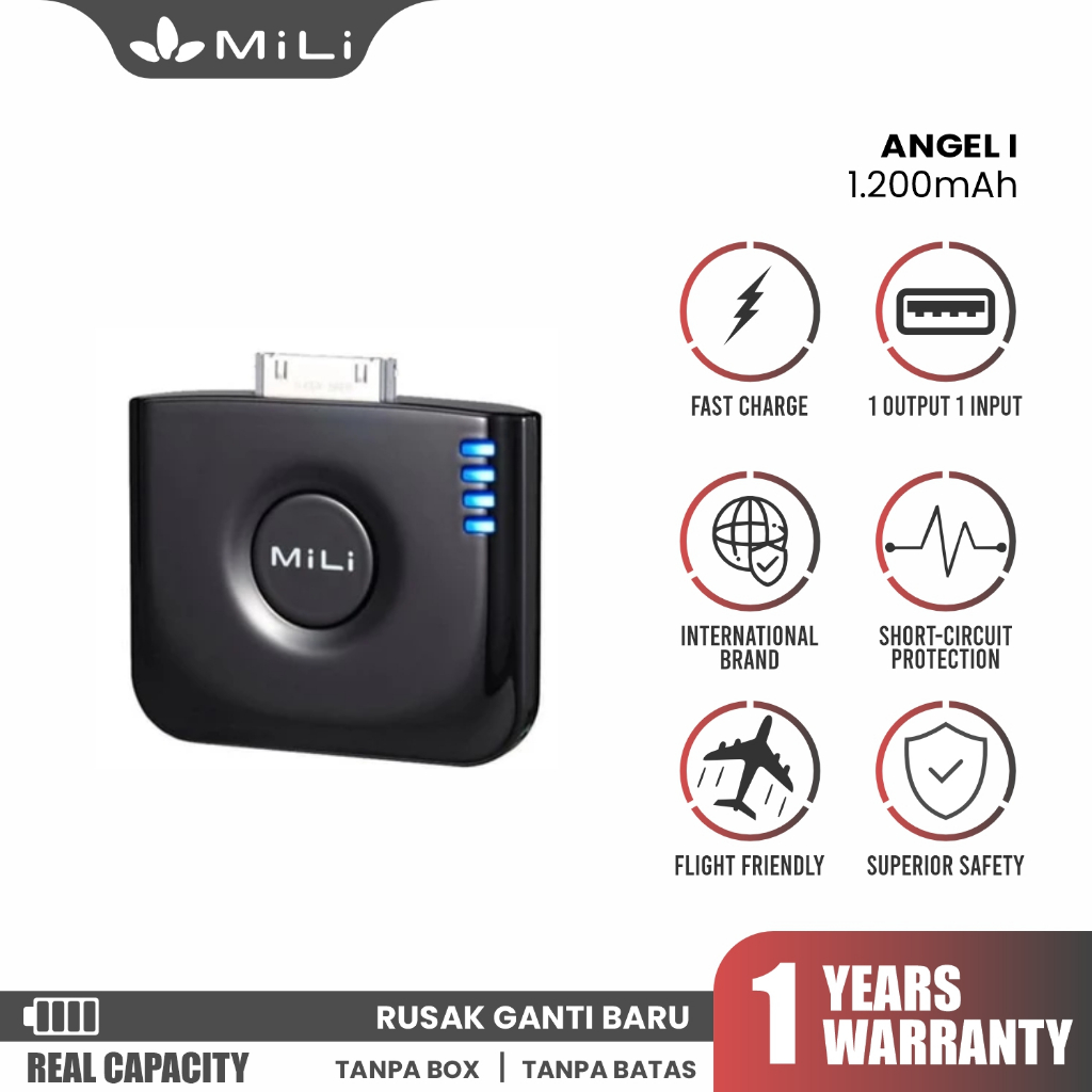 Jual Mili Power Angel 1 Powerbank 1200mAh | Shopee Indonesia