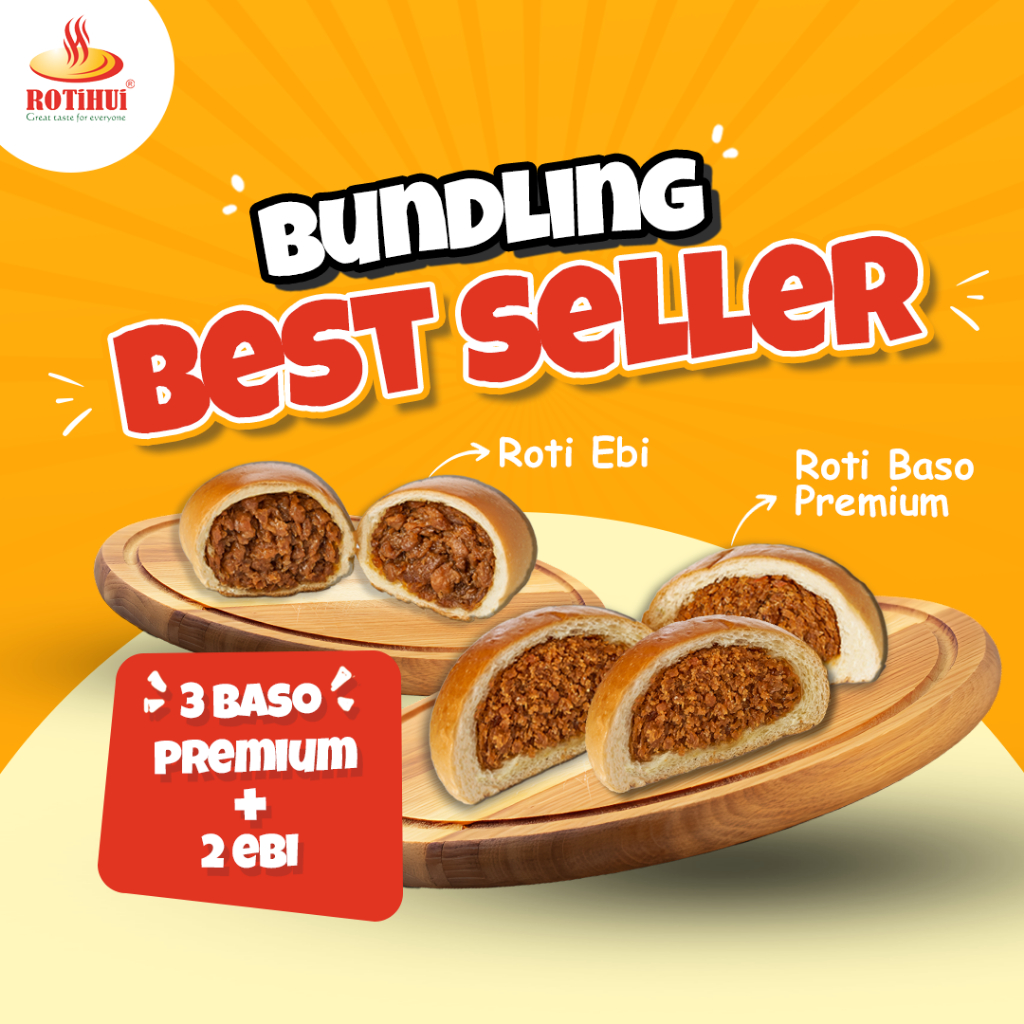 Jual BUNDLING BEST SELLER 3 ROTI BASO AYAM PREMIUM DAN 2 ROTI EBI KHAS ...