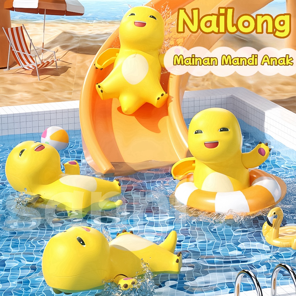 Jual 【COD】Mainan Mandi Anak Bayi Mainan Nailong Dino Lucu Kuning Bak ...