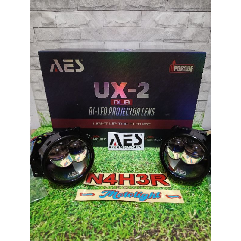 Jual Lampu headlamp projector Biled aes UX 2 double laser DLB 3 inchi blue lens untuk motor dan ...