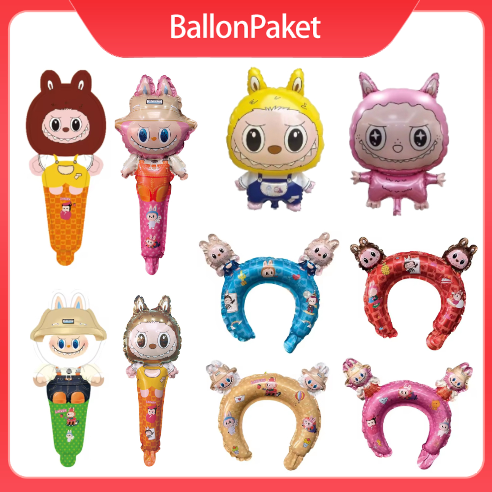 Jual Balon Bando Labubu / Balon Pentungan Labubu / Balon Bando ...