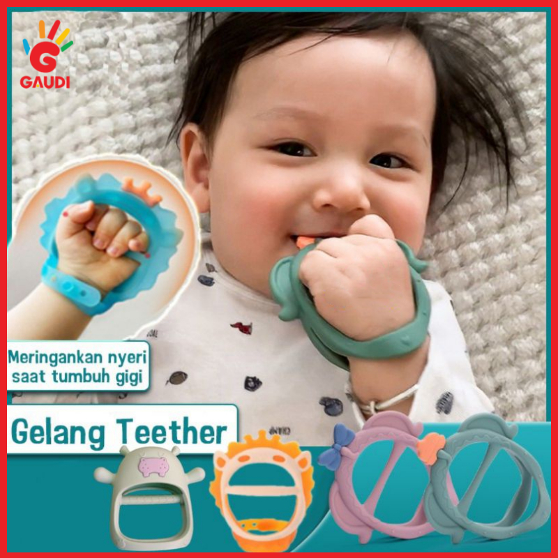 Jual Gaudi Bpa Free Teether Bayi Gelang Premium Mainan Tumbuh Gigi Dari ...