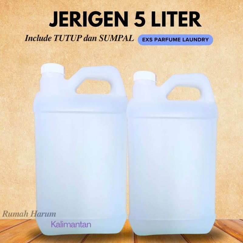 Jual Jerigen 5 Liter Exs Parfume Laundry/ Teng 5 liter Second | Shopee ...