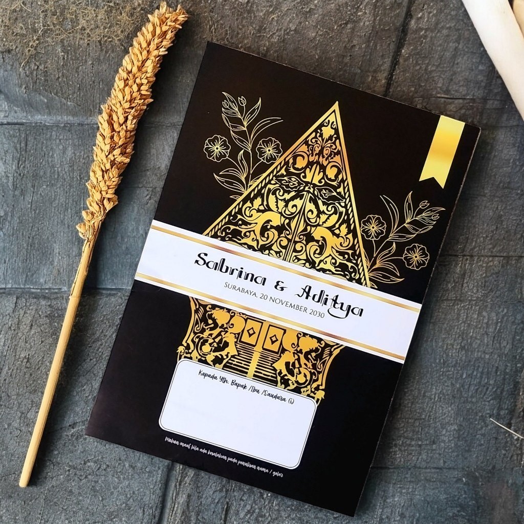 Jual Undangan Pernikahan Wayang / Undangan Aesthetic / Undangan Nikah ...