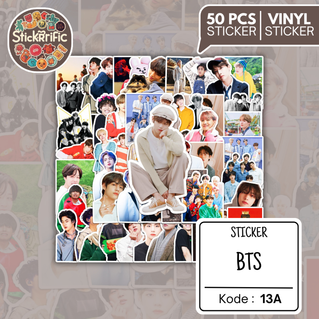 Jual Sticker BTS Isi 50pcs - Stiker Idol K-Pop Premium untuk Dekorasi ...