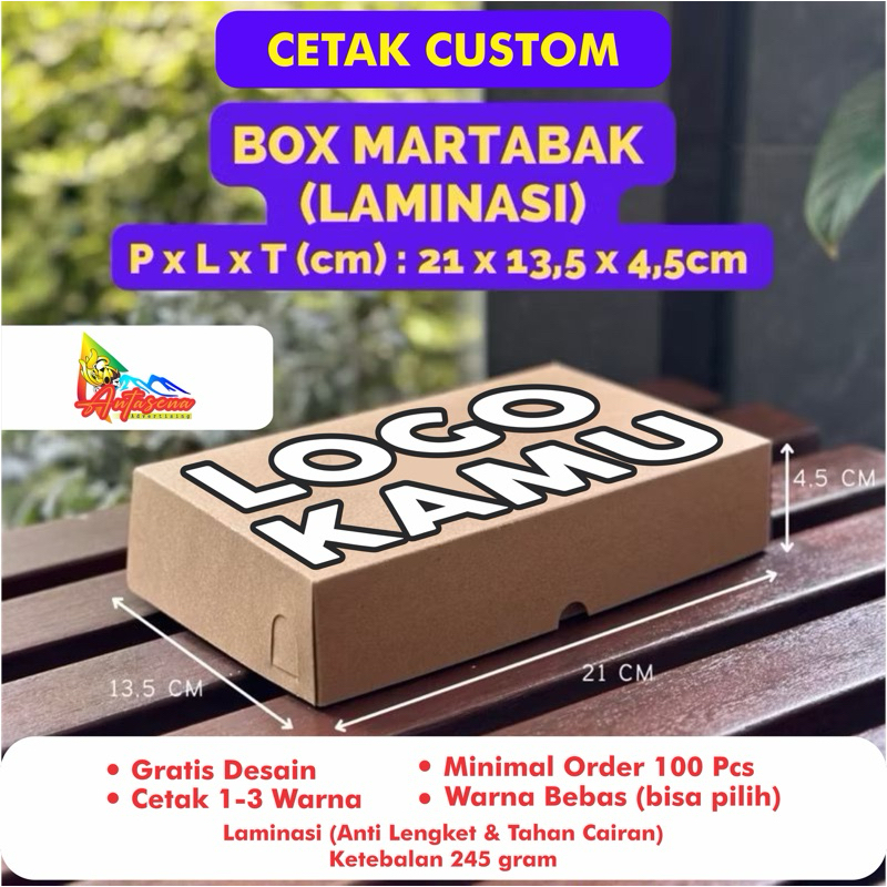 Jual Sablon / Cetak Box Martabak / Cetak Pembungkus Martabak Custom ...