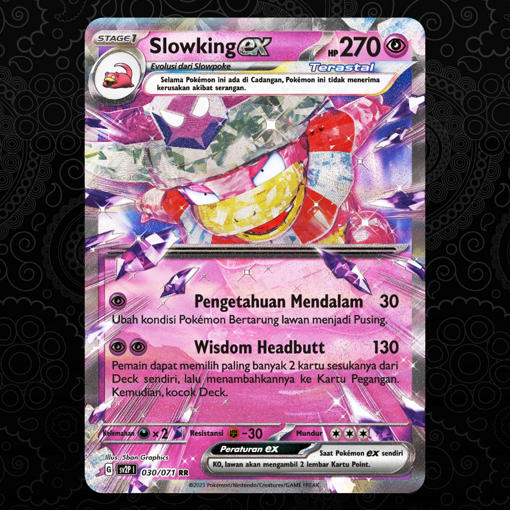 Jual Slowking EX TERASTAL RR Pokemon PSIKIS KARTU TCG INDONESIA ...