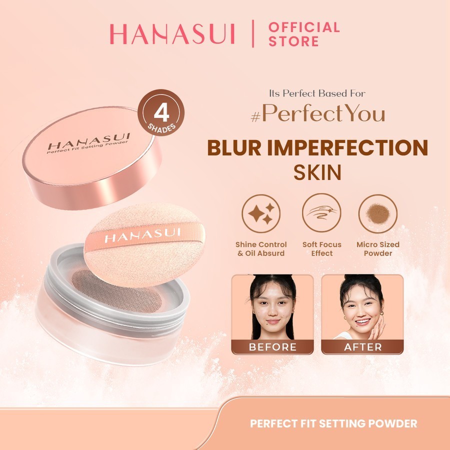 Jual Hanasui Perfect Fit Setting Powder / Hanasui Bedak | Shopee Indonesia