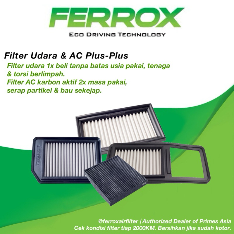 Jual FERROX Filter Udara & AC Toyota Raize Agya Calya 1.2 1.0 Turbo ...