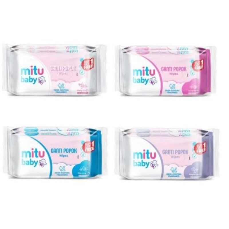 Jual Mitu Baby Tisu Basah Bayi 50' - Buy 1 Get 1 Free ( total 2 pcs ...