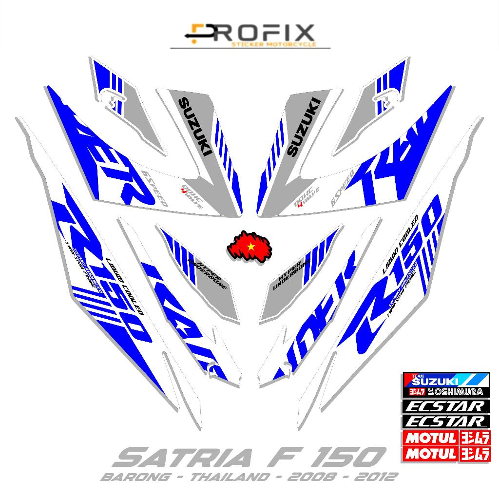 Jual STRIPING SUZUKI SATRIA F 150 RAIDER MOTIF 10 STICKER DECAL SATRIA ...
