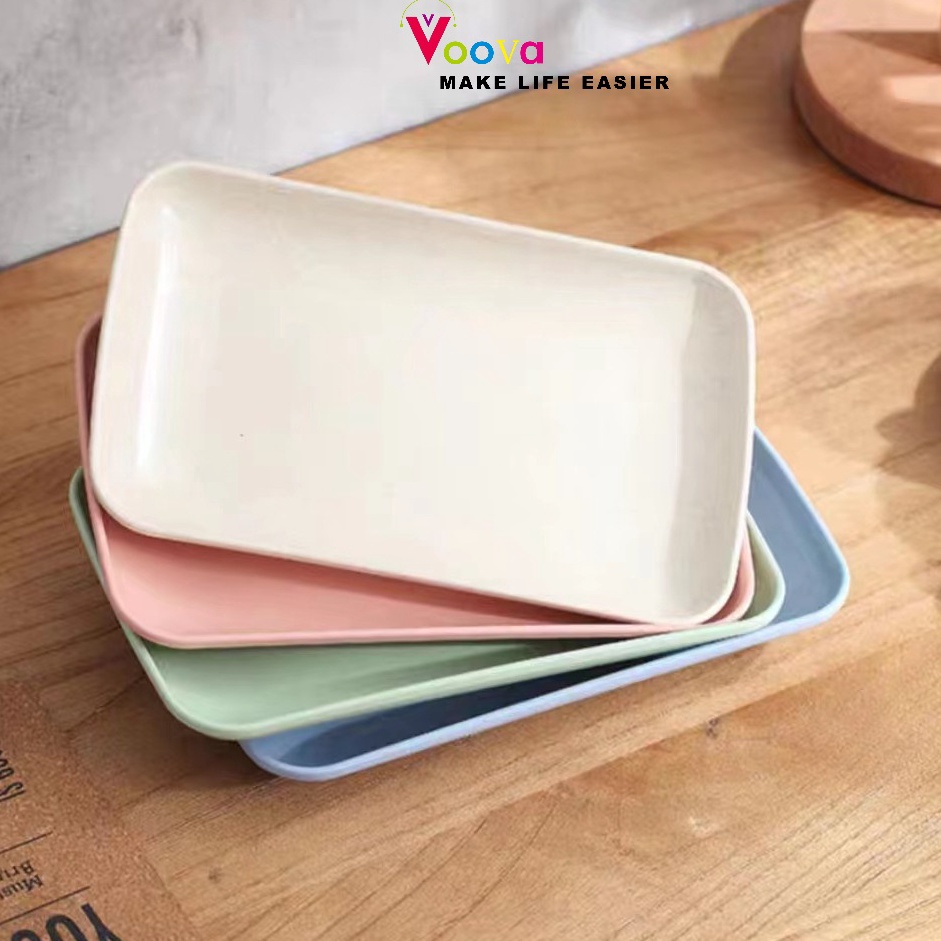 Jual Disc Xtra VOOVA Wheat Straw Piring Persegi Panjang Piring Sushi ...