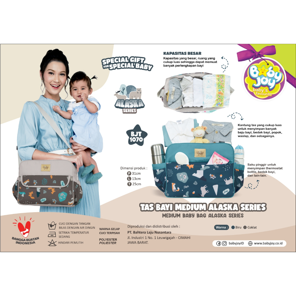 Jual BABY JOY Tas Bayi Medium Alaska Series BJT1070 | Shopee Indonesia