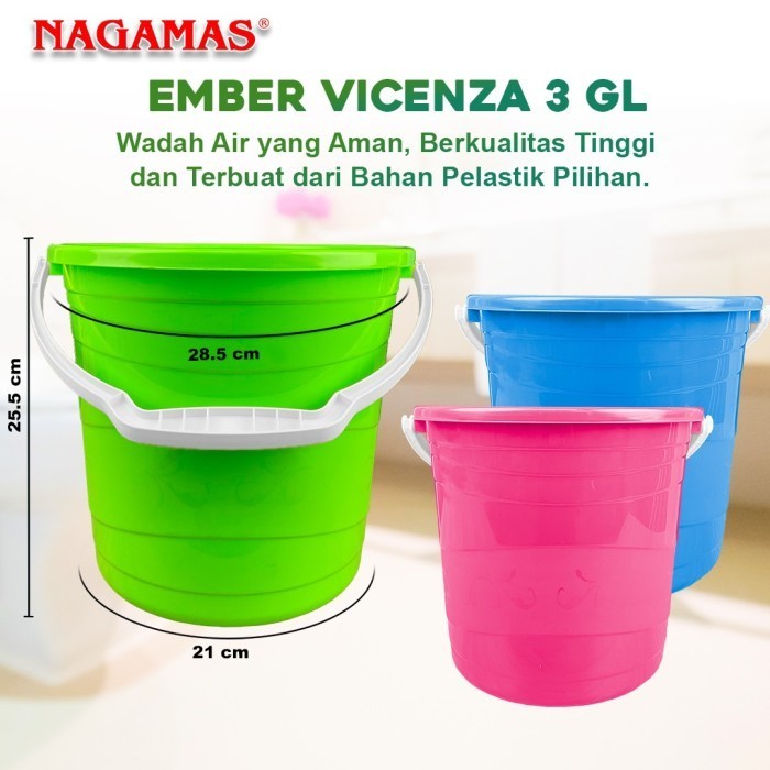 Jual Ember Air Plastik 3 4 Galon 12 15 Liter NAGAMAS DRAGON Ember Cuci ...