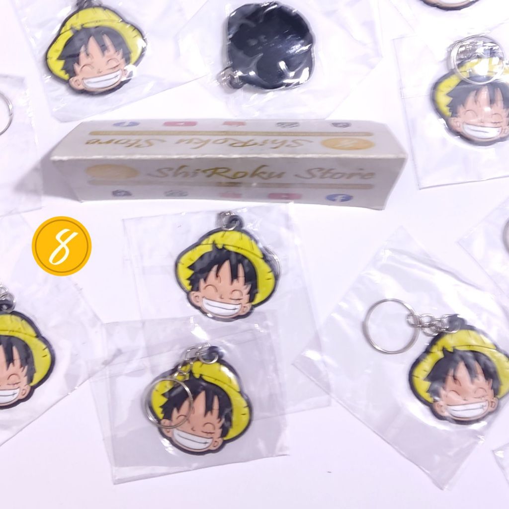 Jual One Piece Keychain / Gantungan Kunci Mugiwara Luffy Topi Jerami ...