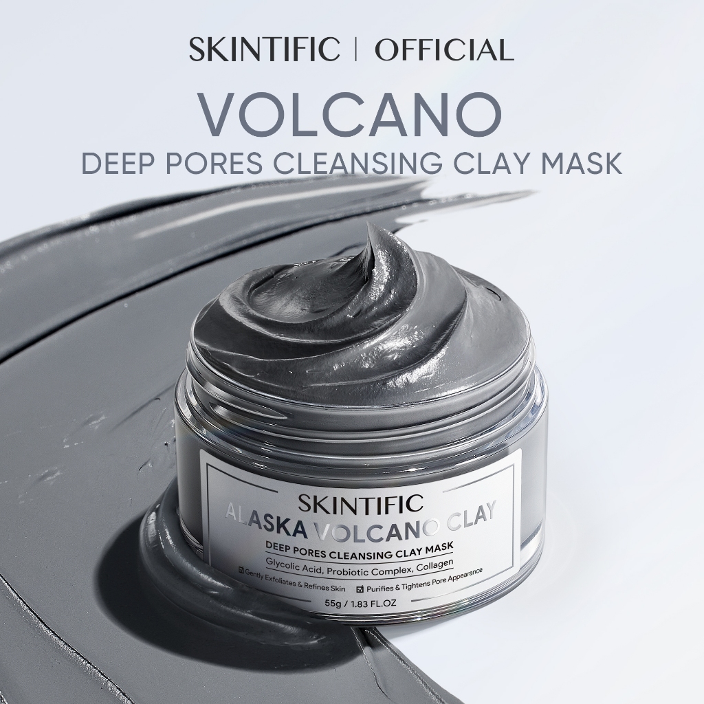 Jual SKINTIFIC - Alaska Volcano Deep Pores Cleansing Clay Mask 55g ...