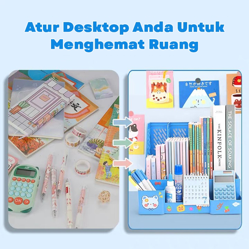 Jual [READY] Aimilo Desktop Organizer File Penyimpanan Serbaguna Box ...