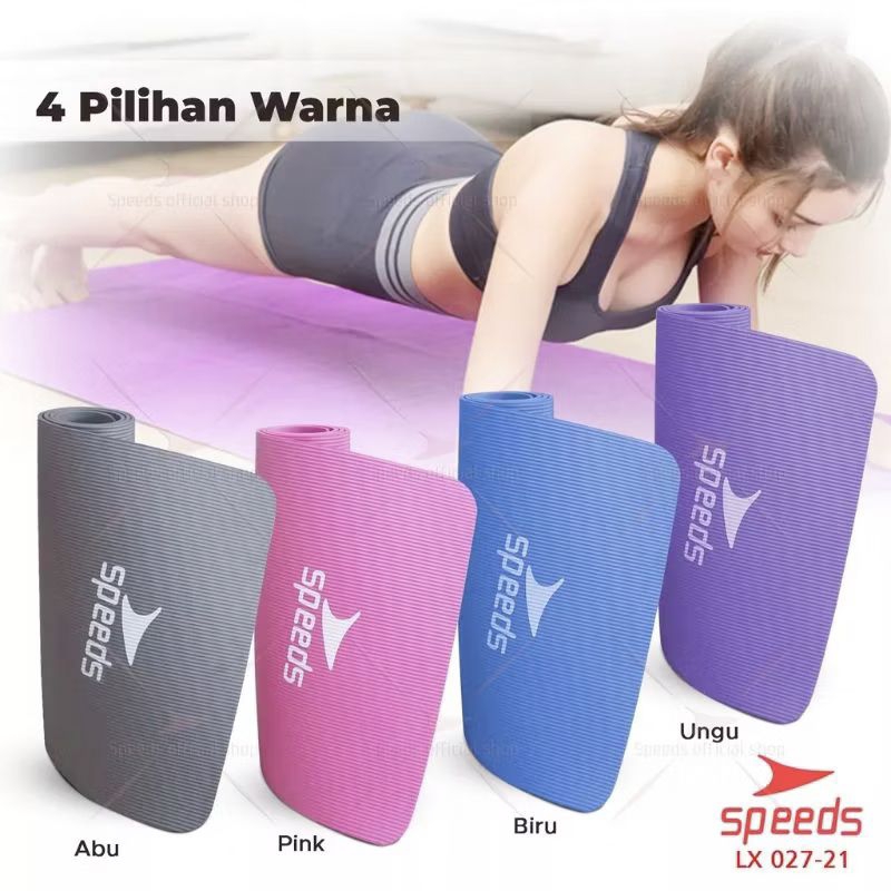 Jual Matras Yoga/Mat Olahraga Senam Lantai Meditasi Gym Fitness Speeds ...