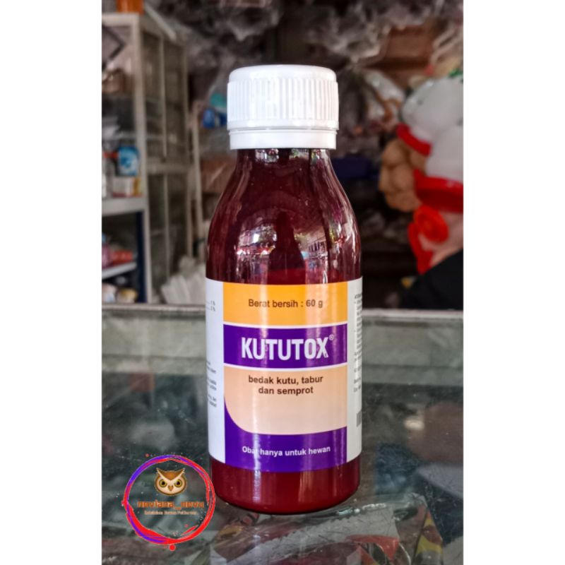 Jual KUTUTOX BEDAK KUTU TABUR DAN SEMPROT HANYA UNTUK HEWAN 60 GRAM ...