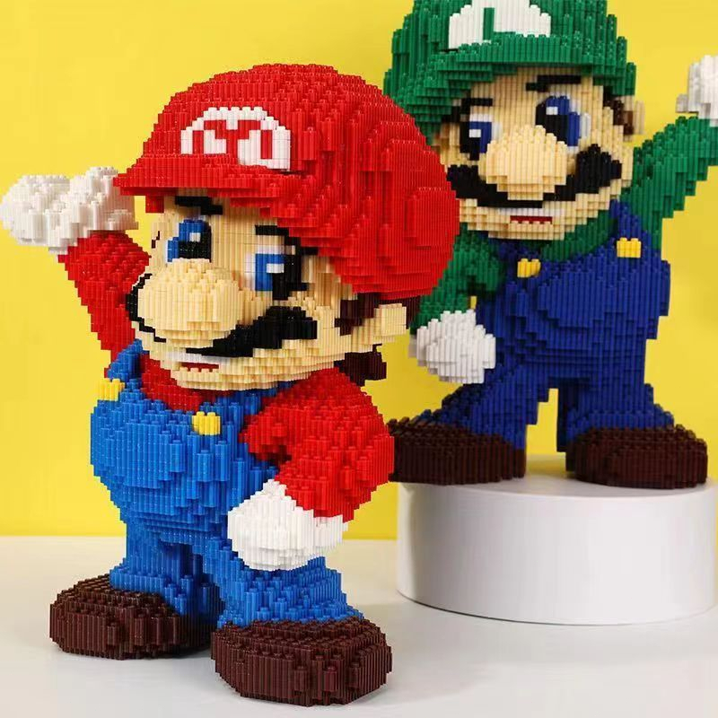 Jual Nano Blocks Super Mario Bros 3D Model, Mainan Blok Susun, Blok ...
