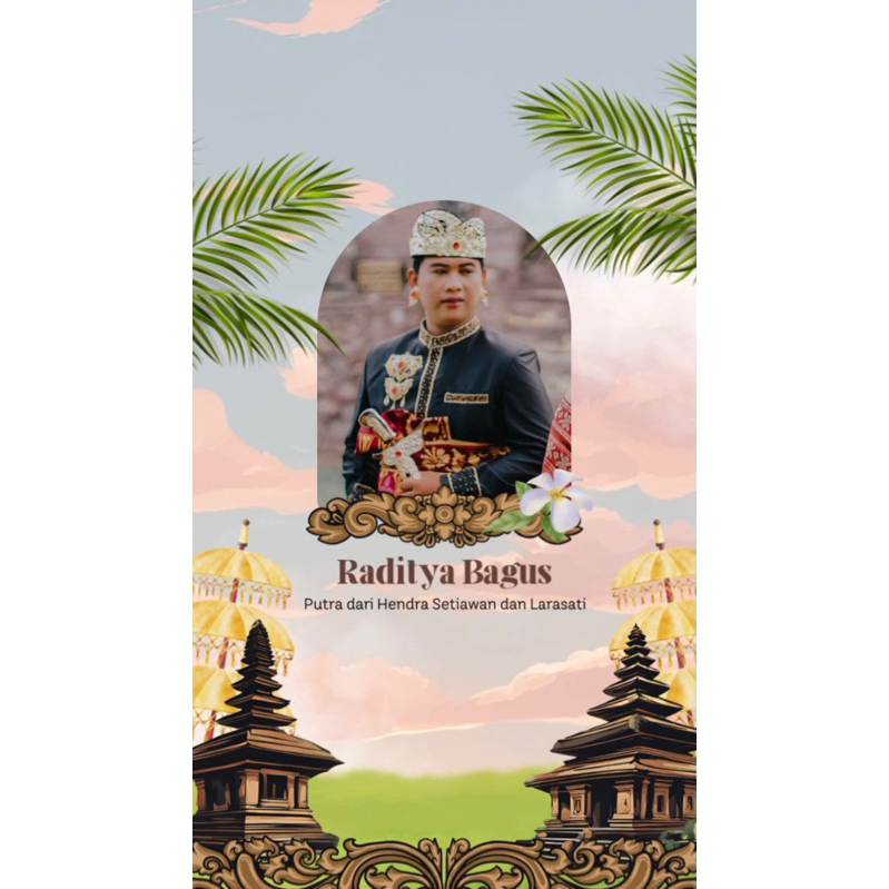 Jual Undangan Digital Tema Bali/ Undangan Digital Pernikahan | Shopee ...