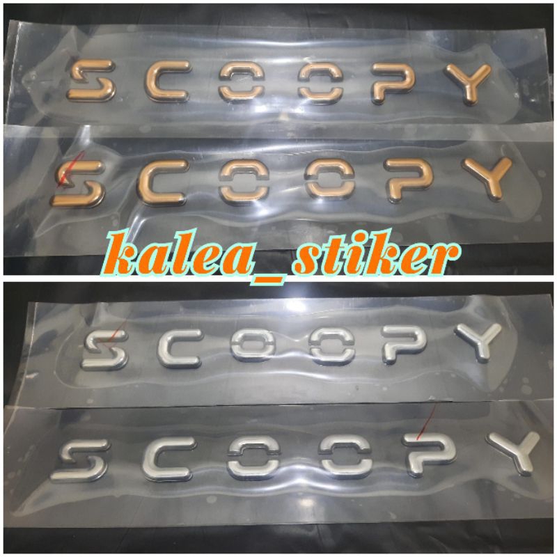 Jual Emblem Terbaru Scoopy 2025 Emblem 3D Orginal Lospack | Shopee ...