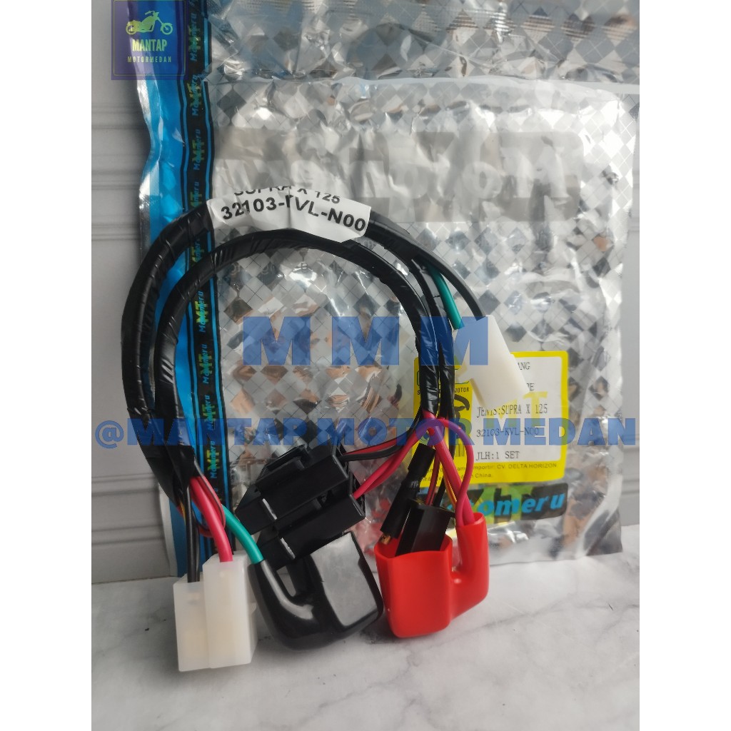 Jual Kabel Wayar Aki Baterai Batere Komplit Honda Supra X 125 Hiqh Quality | Shopee Indonesia