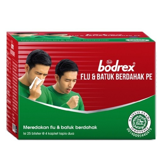 Jual Bodrex Flu & Batuk Berdahak Box 100 Kaplet | Shopee Indonesia