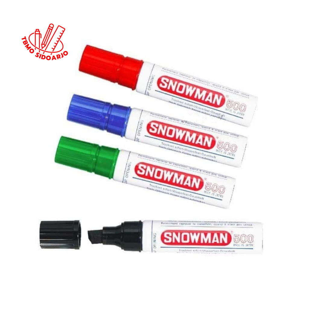 Jual TBMO Spidol Jumbo Snowman 500 / Spidol Besar Snowman Permanen ...